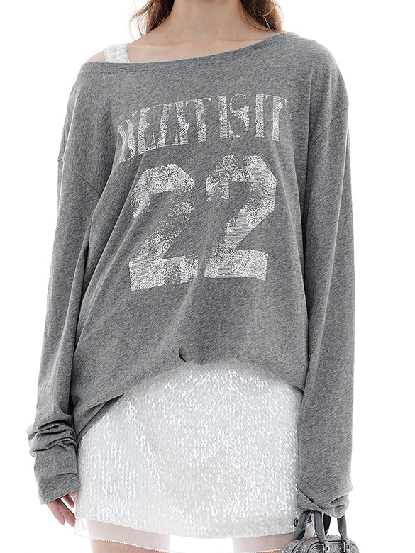 Back-side Design Long Sleeves T-shirt | d'zzit